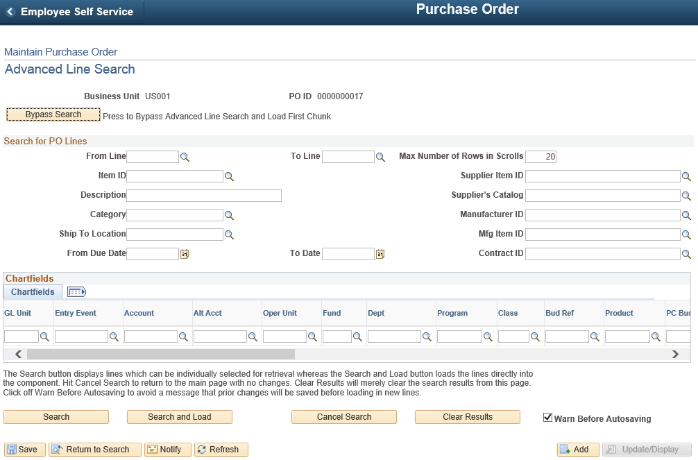 Advanced Line Search for Requistions and Purchase Orders Increases ...